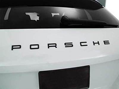 Buy PORSCHE Letters Black Badge Emblem for Rear of all Porsche Models ...