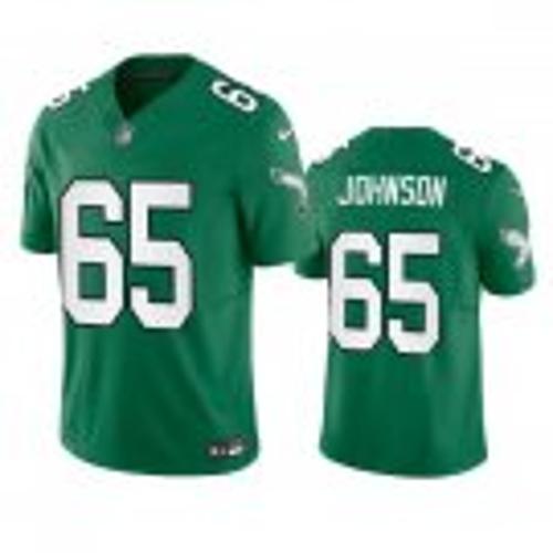 Philadelphia Eagles #65 Lane Johnson Green 2023 F.U.S.E. Vapor ...