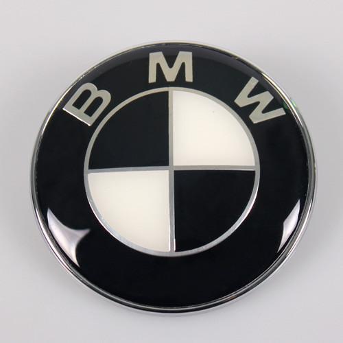 BMW Bonnet Badge Emblem Black 82MM E36 E46 E60 F10 E61 E81 E87 E82 E90 ...